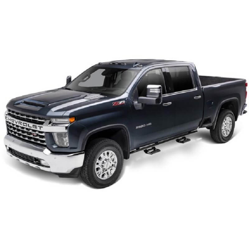 L5P Duramax Cab Length Textured Black RKR Step System | N-Fab C194RKRCCS4