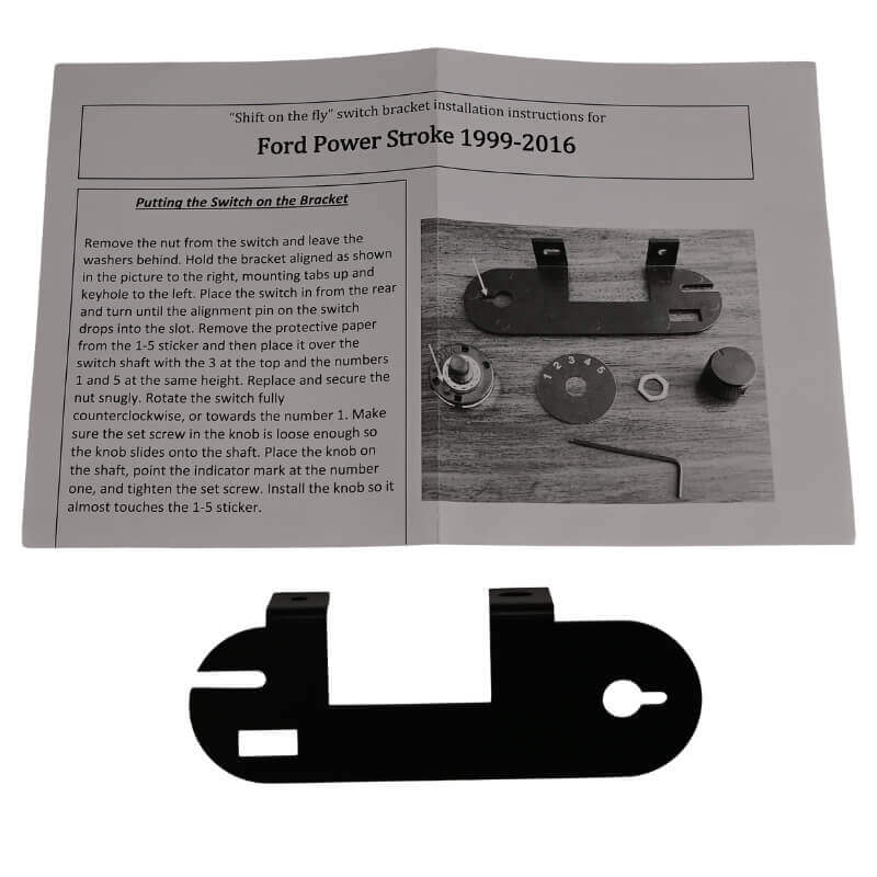 Powerstroke Switch Mounting Bracket Fish Tuning FTBracketFord99-16