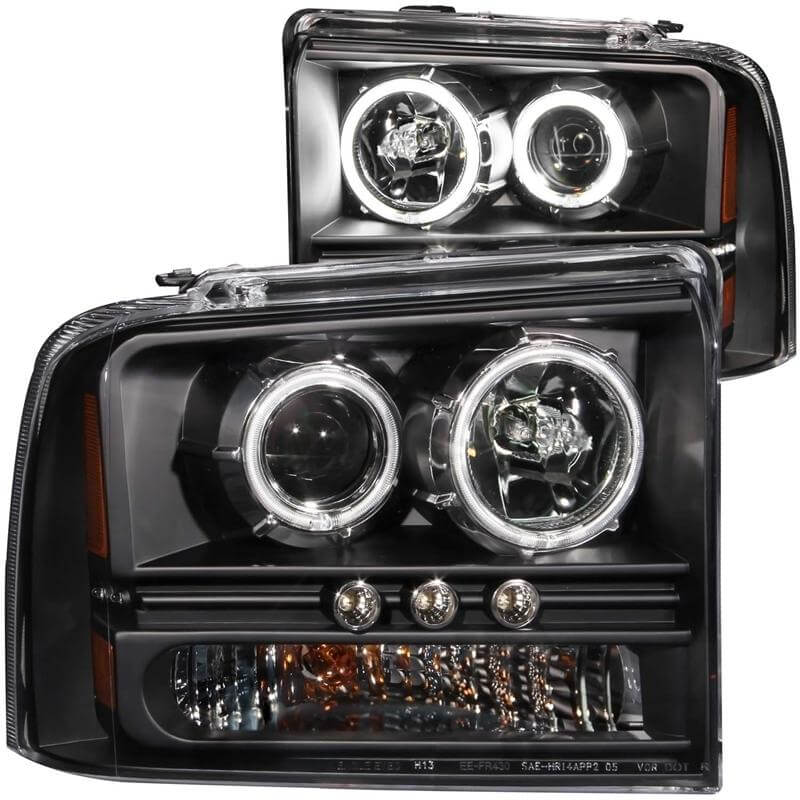 Super Duty Anzo Ford Super Duty Projector With Halos (Black)