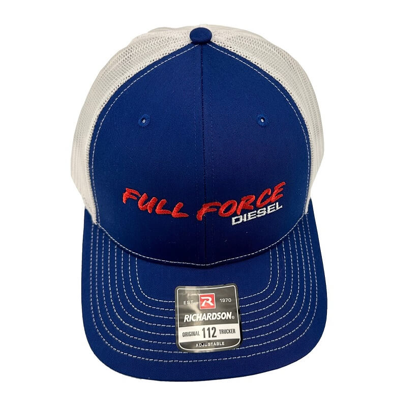 FFD Blue And White Hat With Red Logo