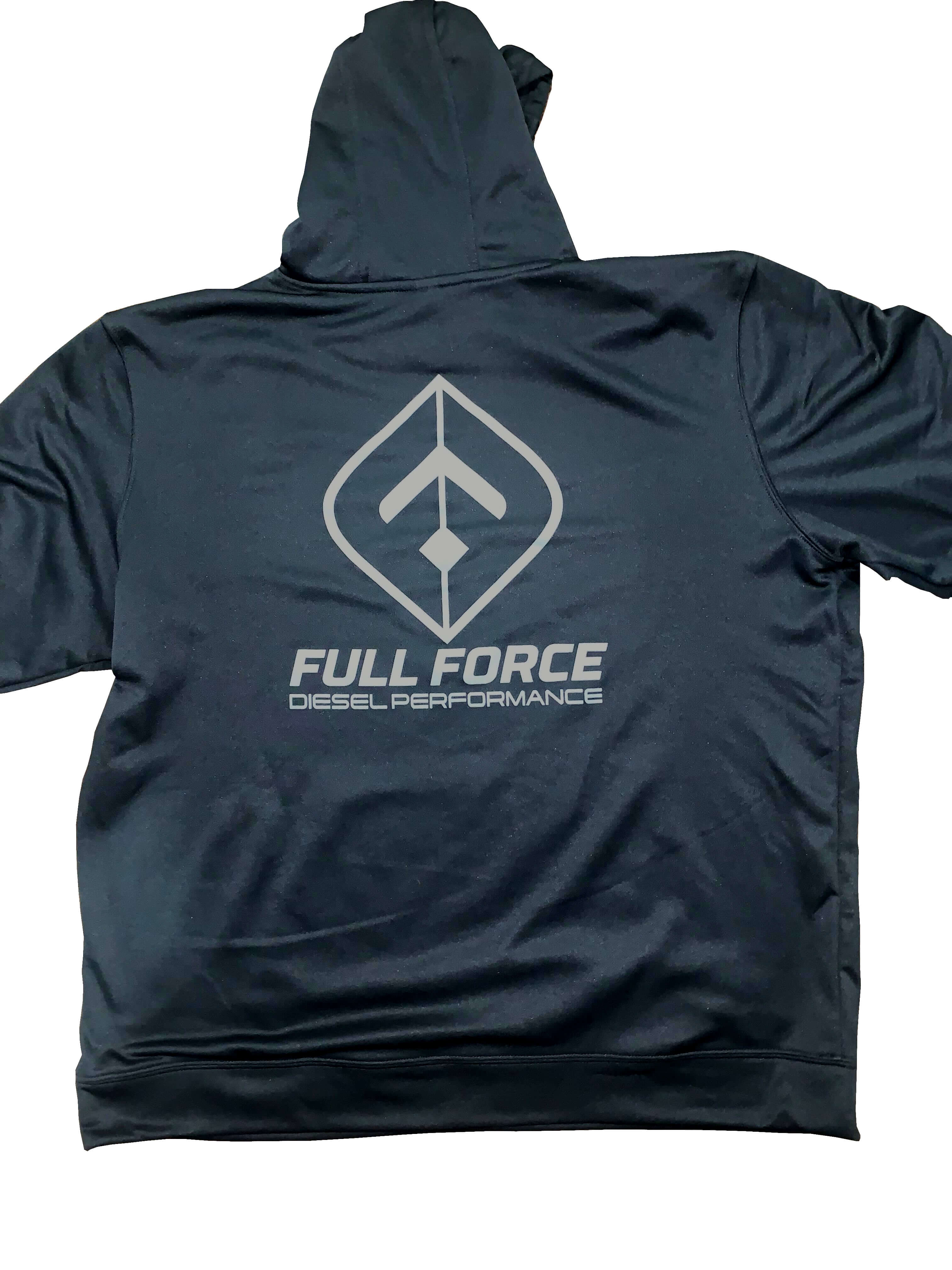 FFD Black Hoodie With Grey Logo